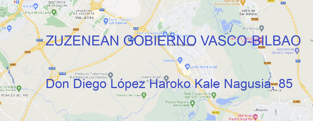 ** ZUZENEAN GOBIERNO VASCO ** BILBAO 【 Calle Don Diego López Haroko ...