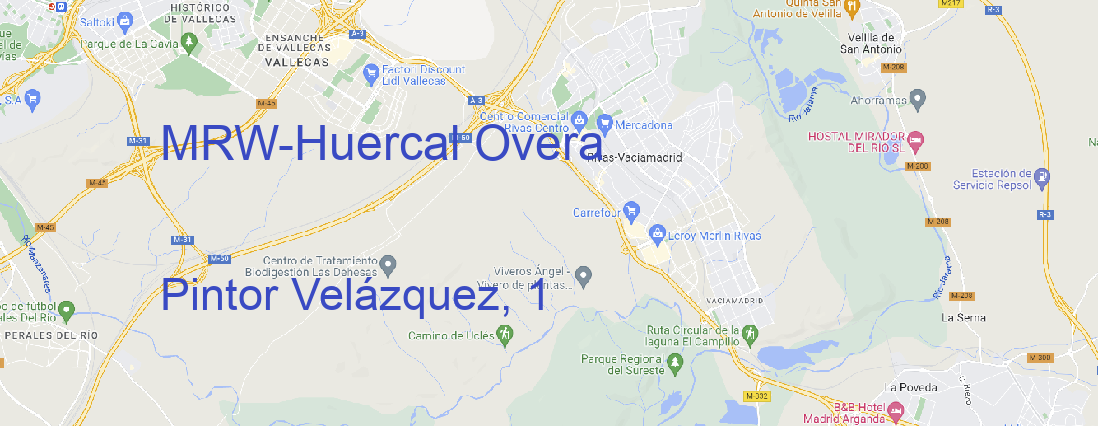 MRW Huercal Overa 【 Calle Pintor Velázquez, 1 】 | Mapacallejero.com